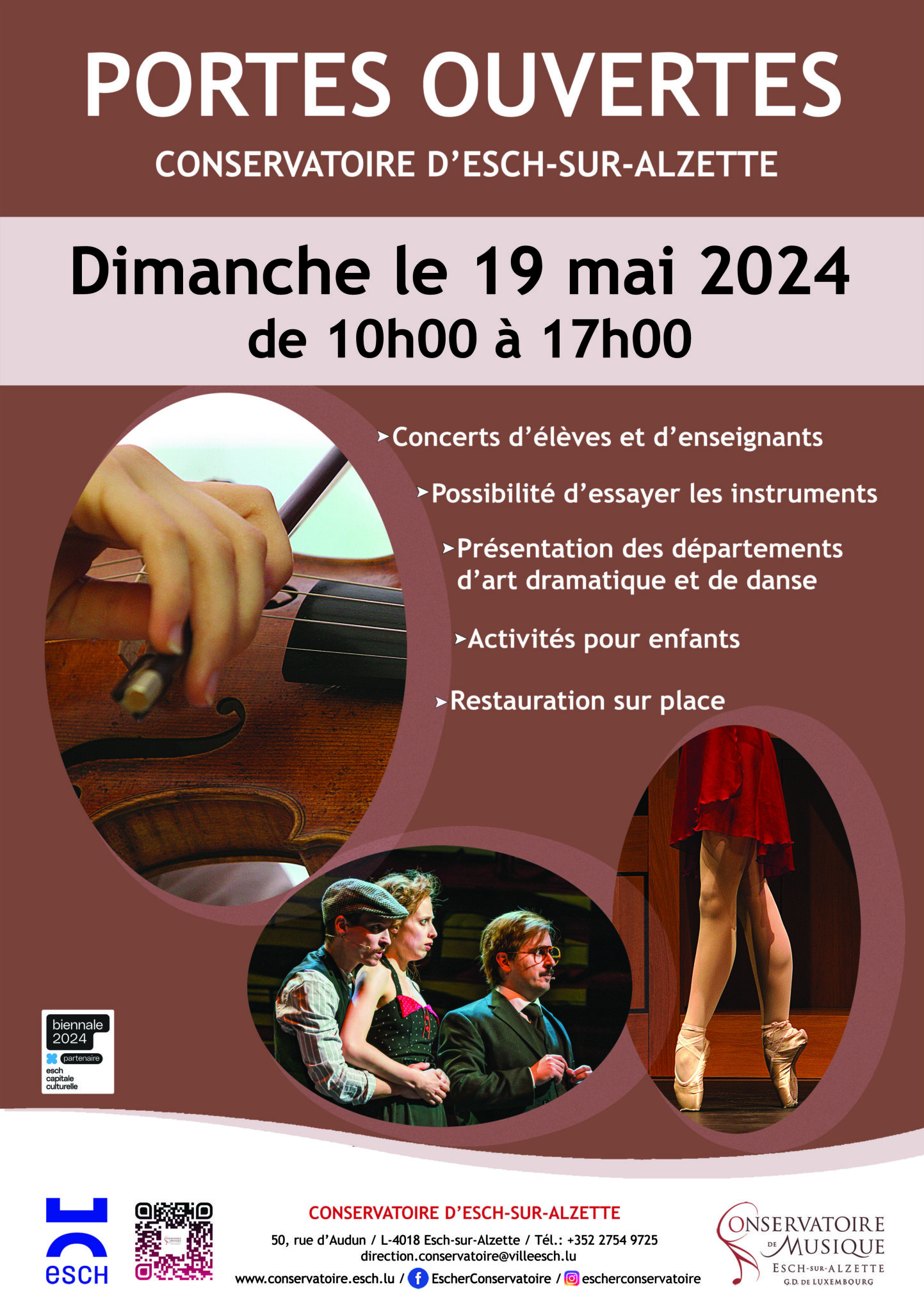 Journée portes-ouvertes 2024 - Conservatoire de Musique Esch-sur-Alzette